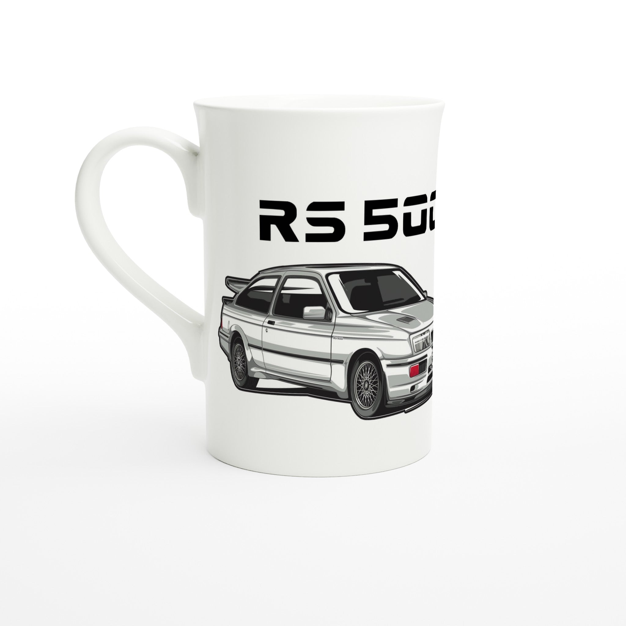 Ford Sierra Cosworth RS500 - 10oz Porcelain Slim Mug – Petrol Head Style