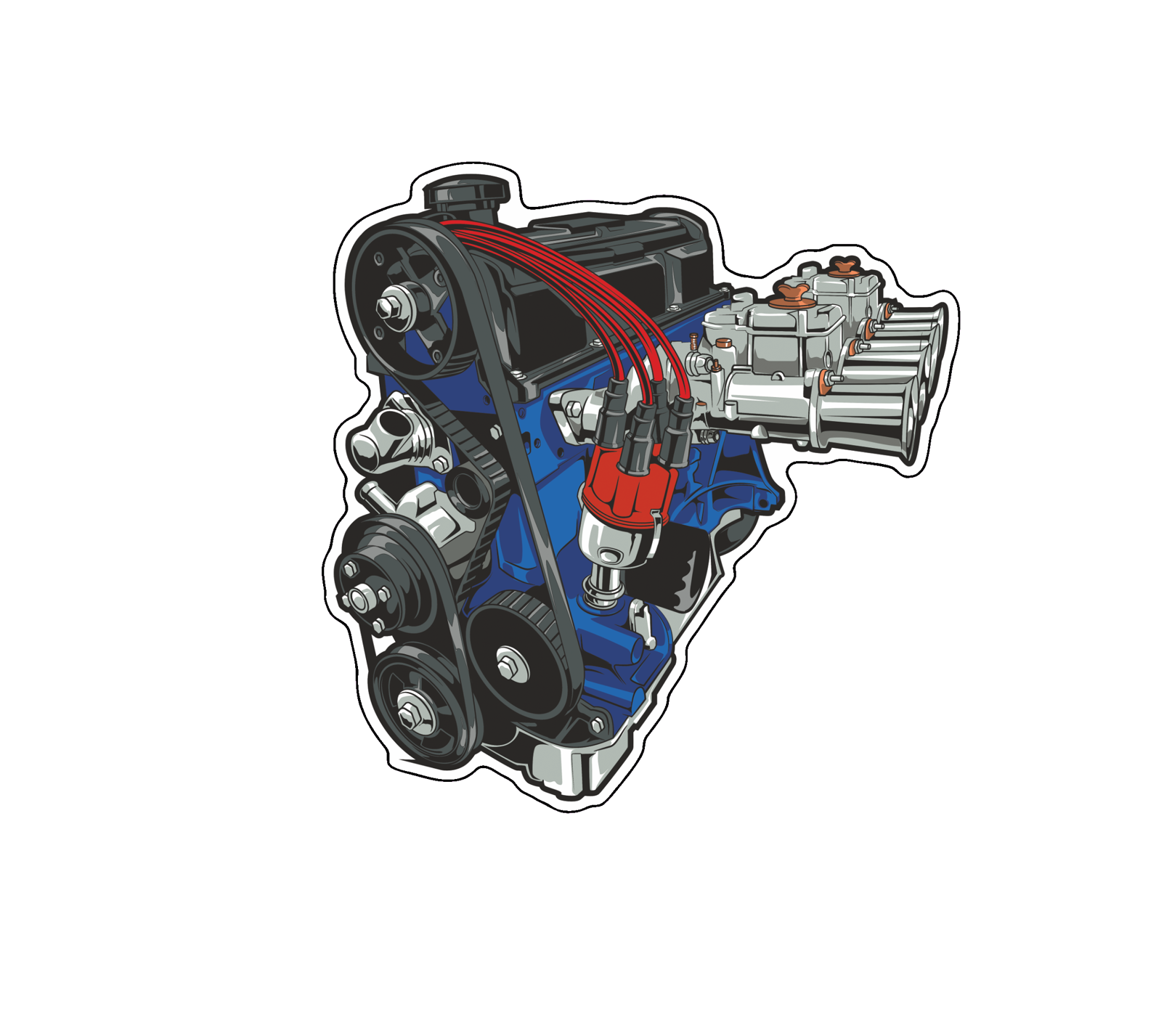 Ford Pinto OHC Engine - Sticker – Petrol Head Style